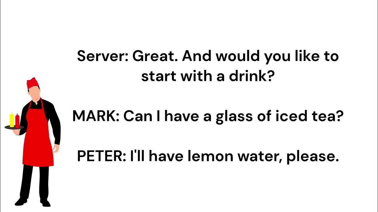 English Language Practice Ordering At A Restaurant English english-language-practice-ordering-at-a-restaurant-english