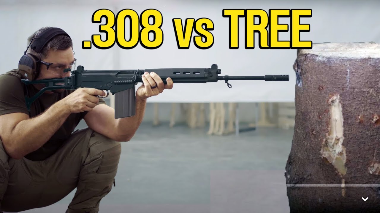 Hiding behind tree - can it stop bullets? - YouTube