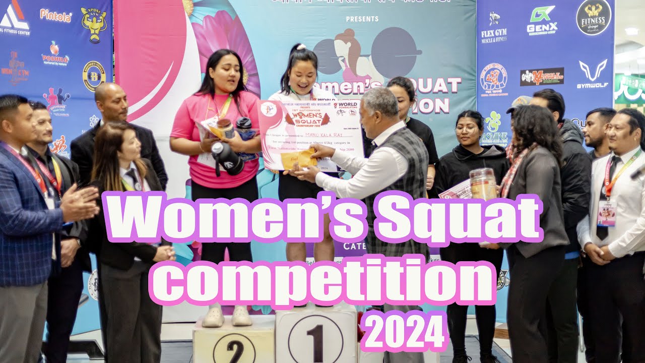 Women's Squat Competition 2080 - YouTube