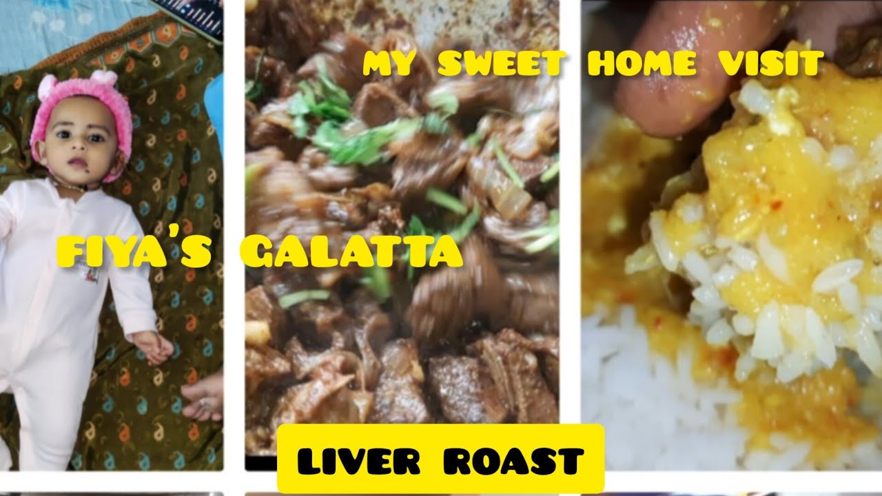 fiya's first day in mummyma's home # mummy special pepper liver roast# ...