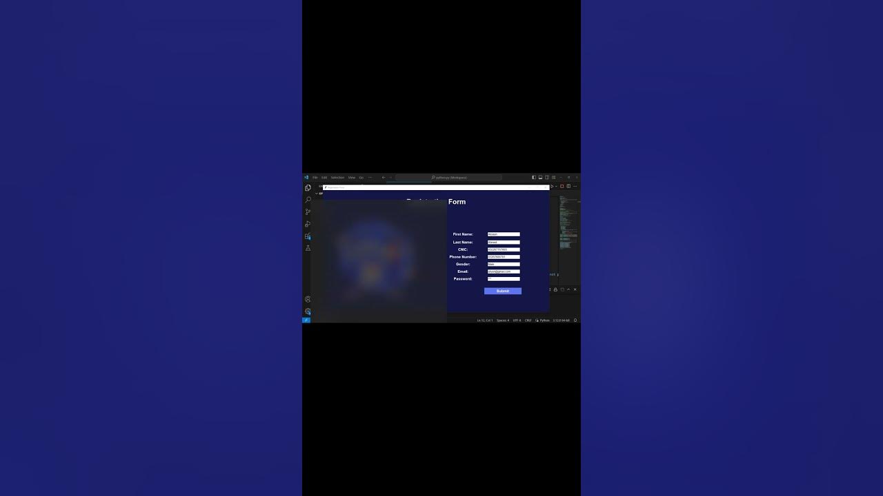 Create Signup Registration Form With Database Connection Using Python Python Tkinter Project