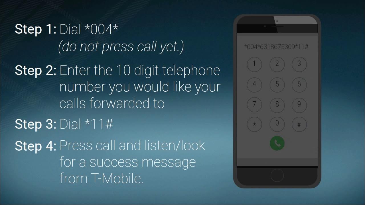 How To Set Up Conditional Call Forwarding - T Mobile - YouTube