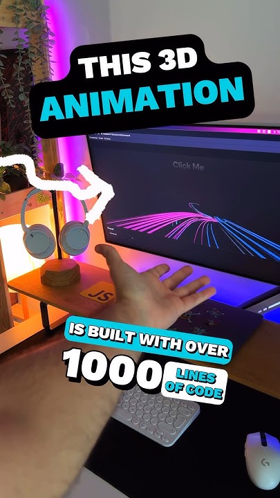 This 3D Animation Is Built With Over 1000 Lines Of Code! #coding # ...
