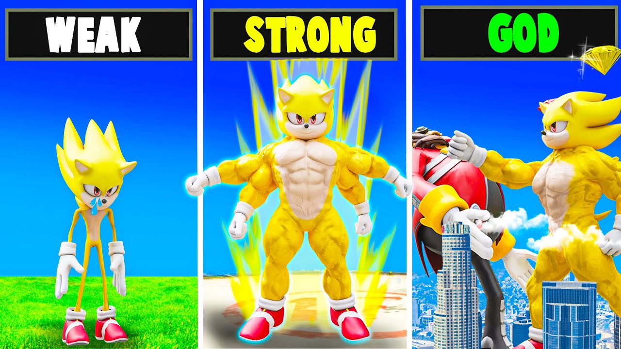 Upgrading SUPER SONIC to the Strongest EVER in GTA 5 - YouTube