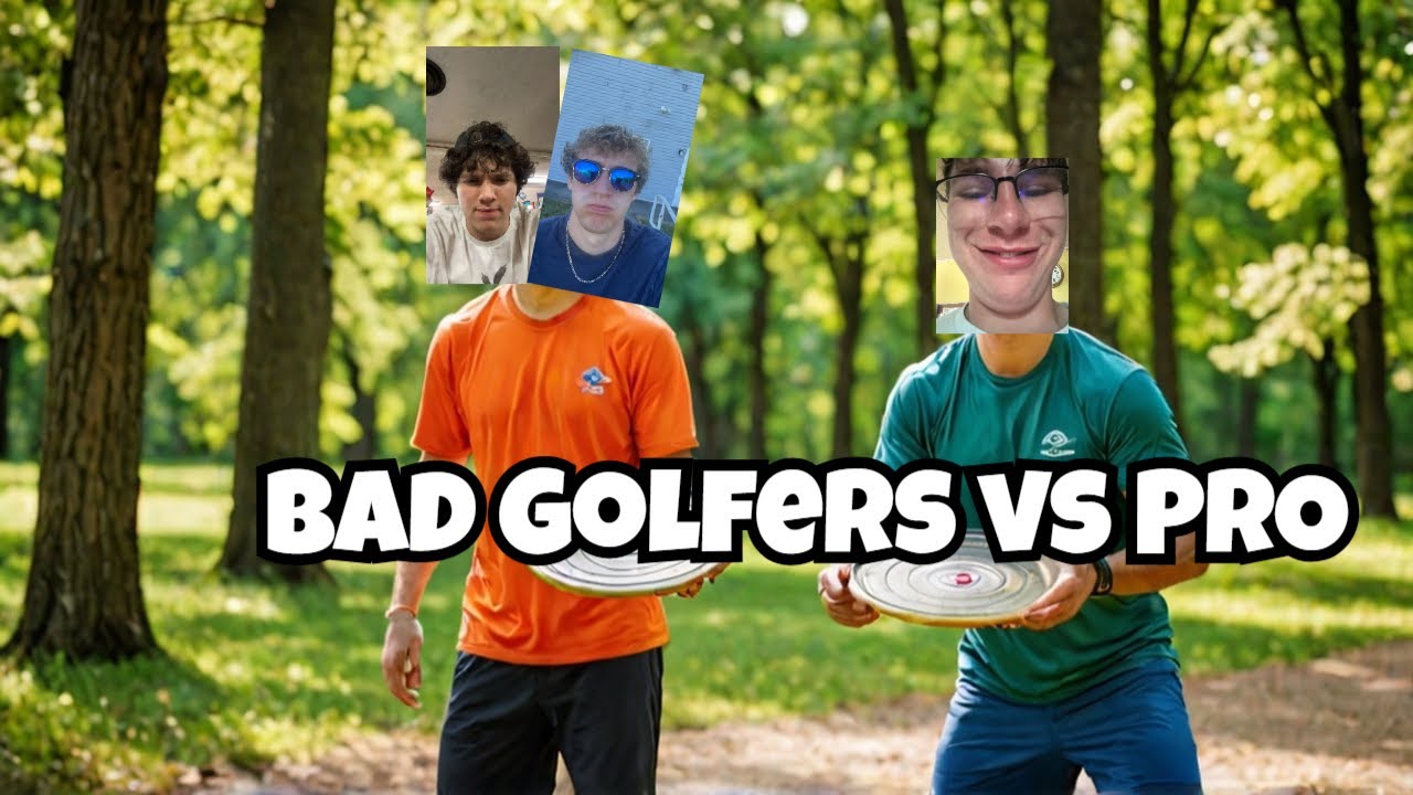 Can 2 Bad Disc Golfers Beat a PRO? - YouTube