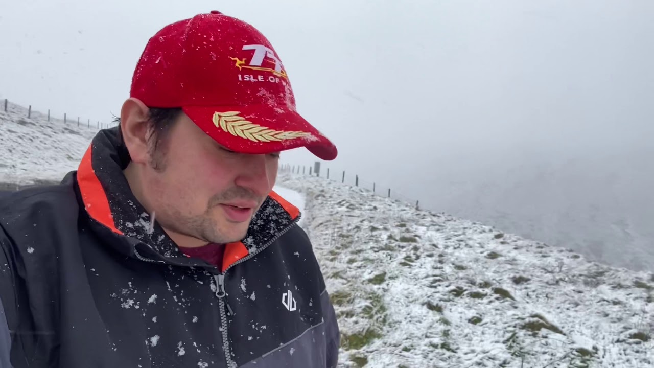 First Snow 2020! Isle of Man Mountain Road - YouTube