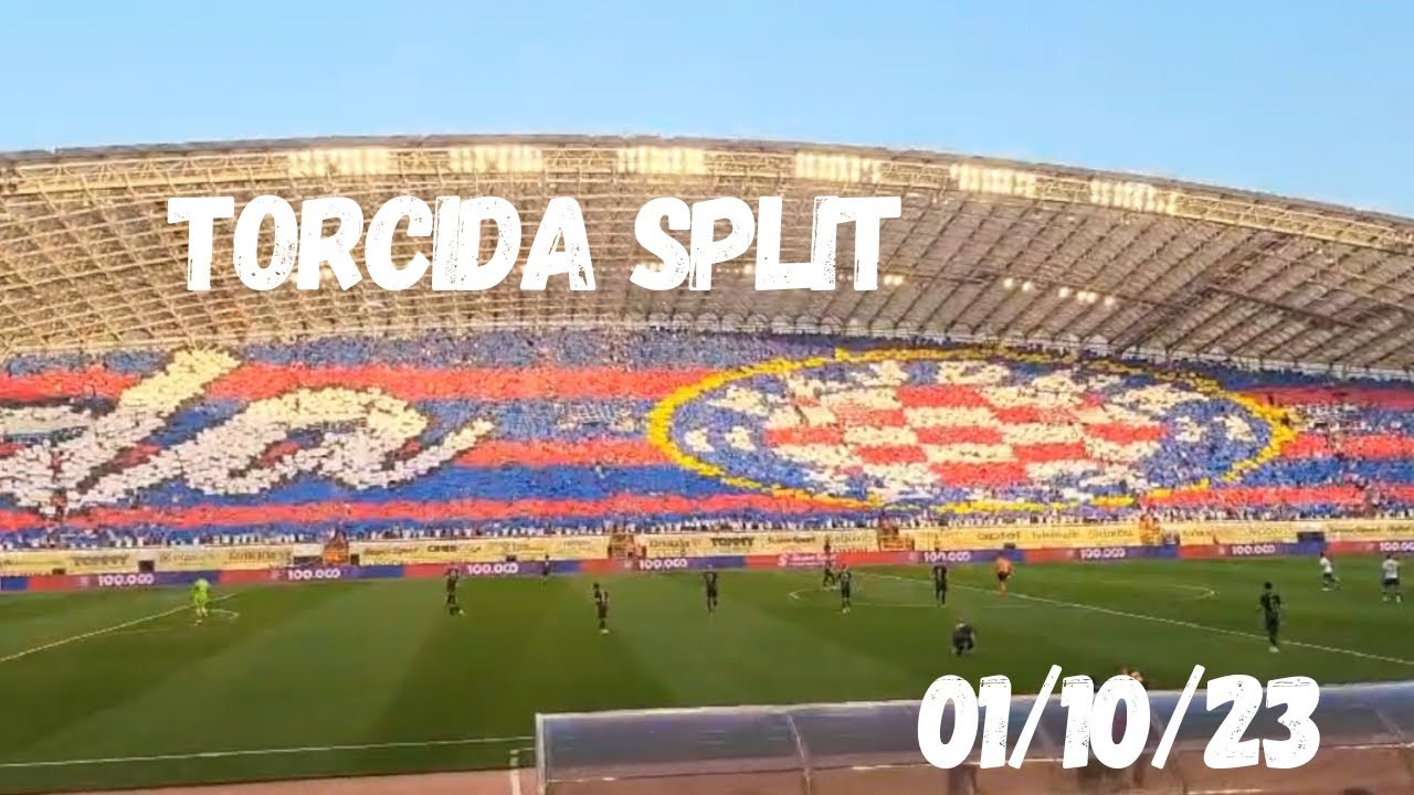Torcida Split Koreografija | Hajduk-Dinamo 01/10/2023 - YouTube