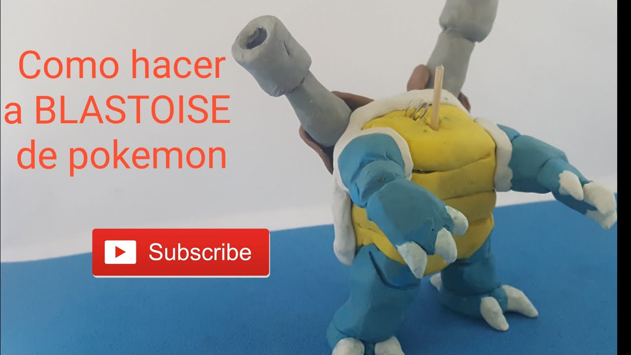 Como hacer a BLASTOISE de pokemon parte#1 de plastilina clay - YouTube