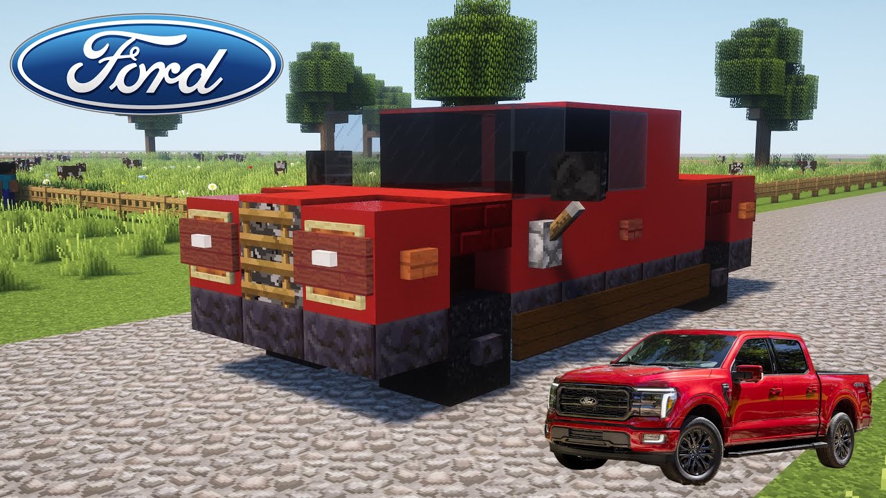 Minecraft 2024 Ford F-150 Pickup Truck Tutorial - YouTube