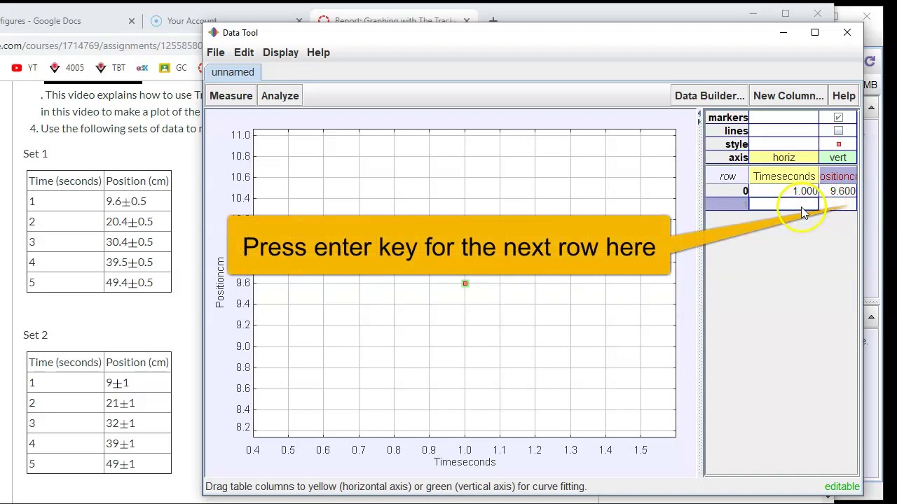 Graphing with Tracker - YouTube