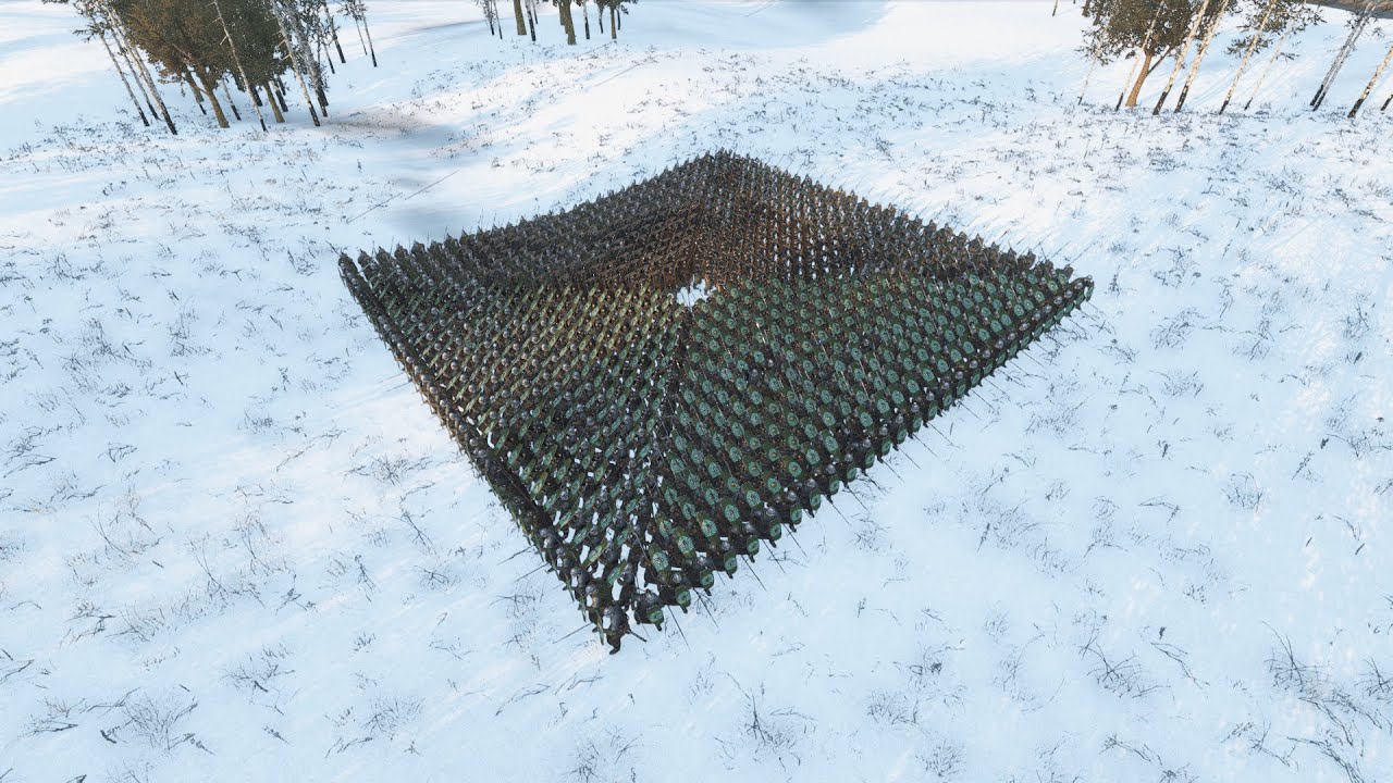 Battania Army in Square Formation | Mount & Blade Bannerlord - YouTube