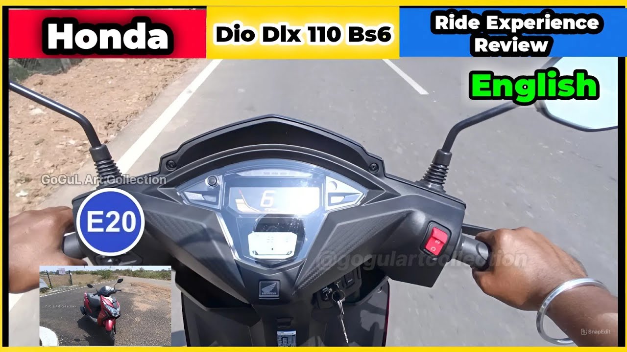 Honda Dio Dlx 110 Detailed Ride Experience Review 2024 Model_English ...