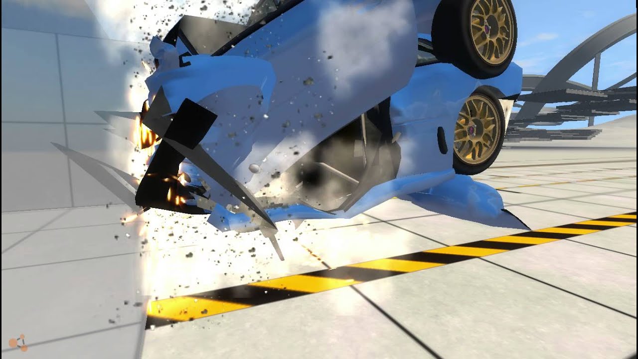 BeamNG 100 times slow motion - YouTube