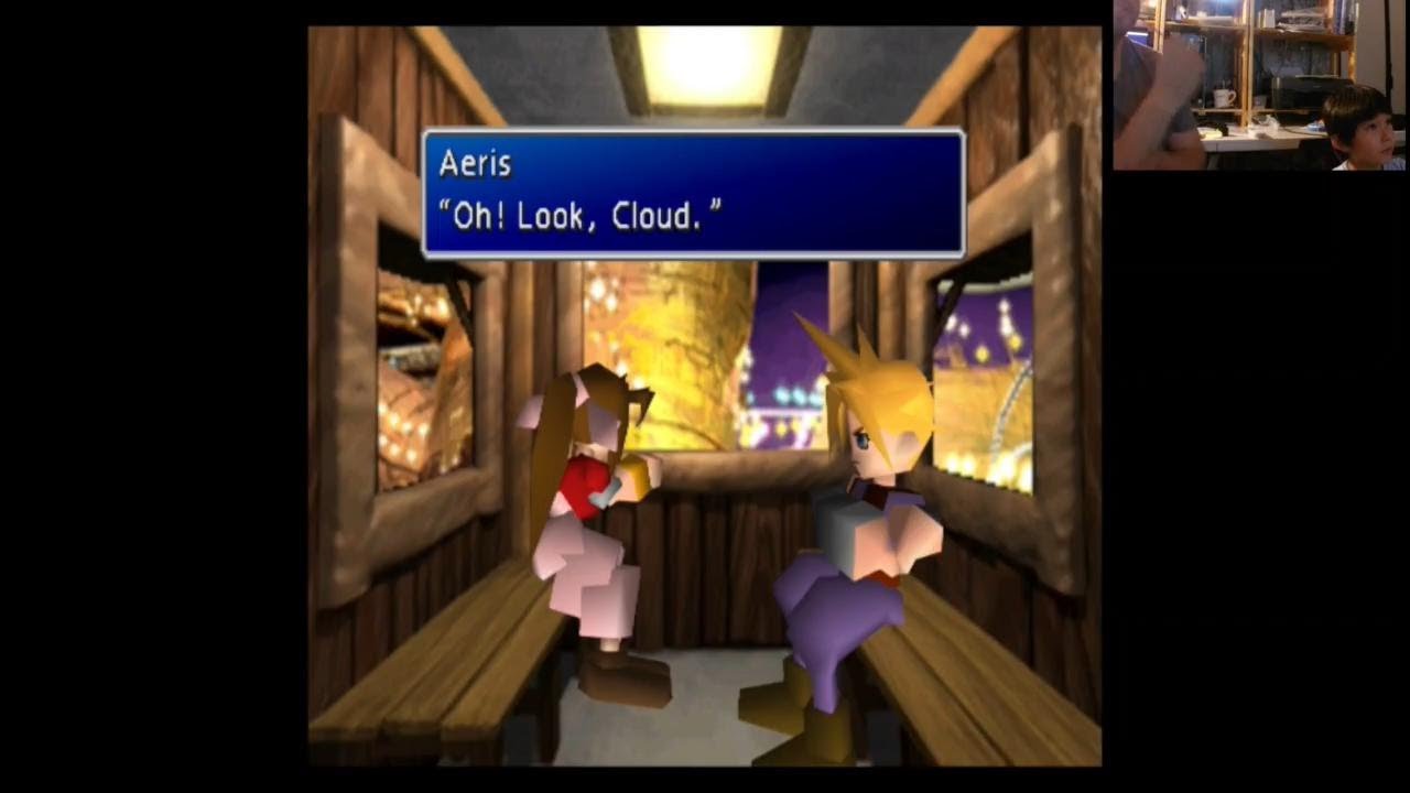 Father plays FF7 with newbie sons (getting Key stone, Gondala DATE ...