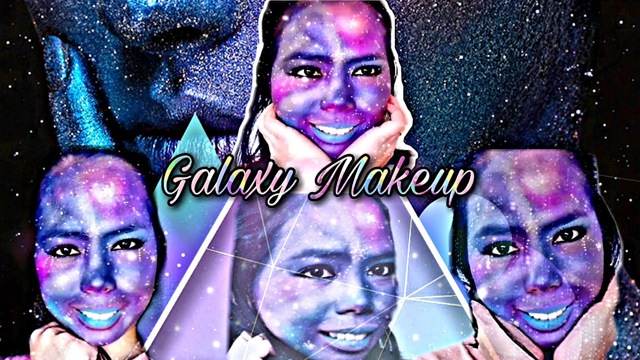 GALAXY FACE MAKE UP FOR THE FIRST TIME - YouTube