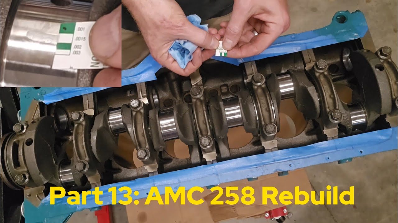Part 13: Rebuild AMC 258 Piston and ring clearance testing - YouTube