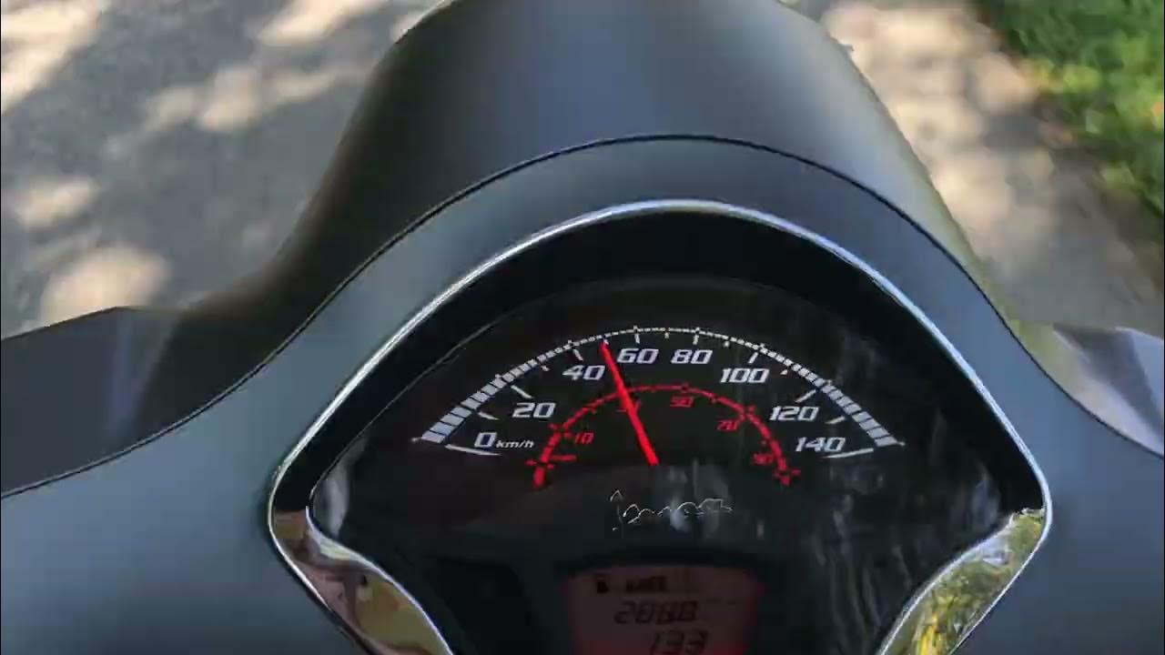 Vespa GTS 300 Supersport (20hp) acceleration 0-80 KM/H - YouTube