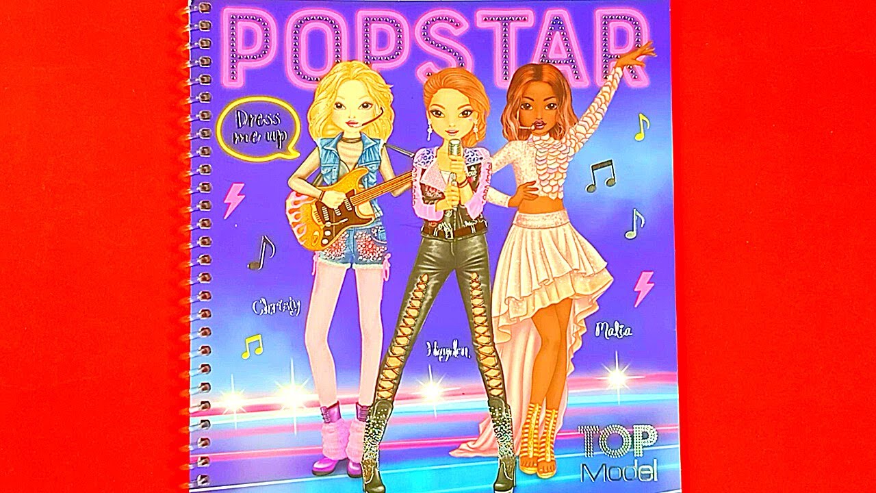 Hình dán thay trang phục POPSTAR TOP MODEL | hình dán búp bê dán hình ...
