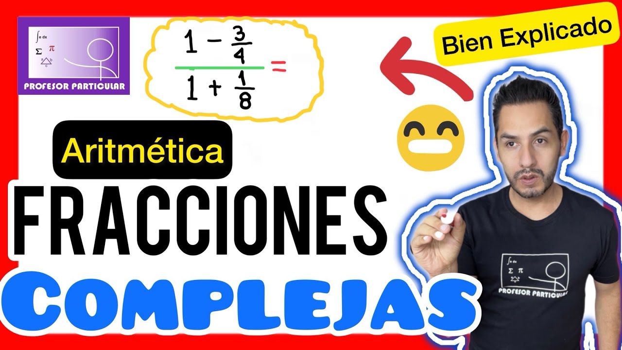 Cómo Simplificar FRACCIONES COMPLEJAS [¿𝙏𝙖𝙣 𝙁á𝙘𝙞𝙡 𝙚𝙨? 😎 🫵 💯 ...