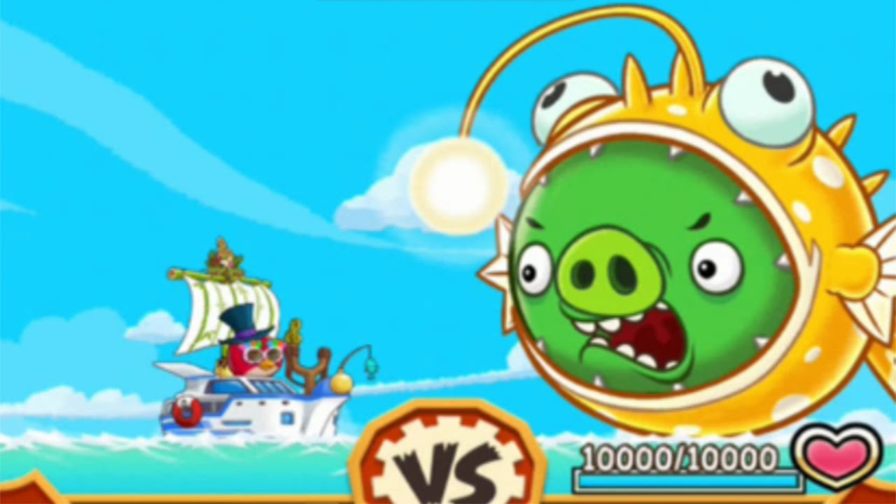 Angry Birds Fight - Super Angler Pig Boss Battle Gameplay Video iOS ...