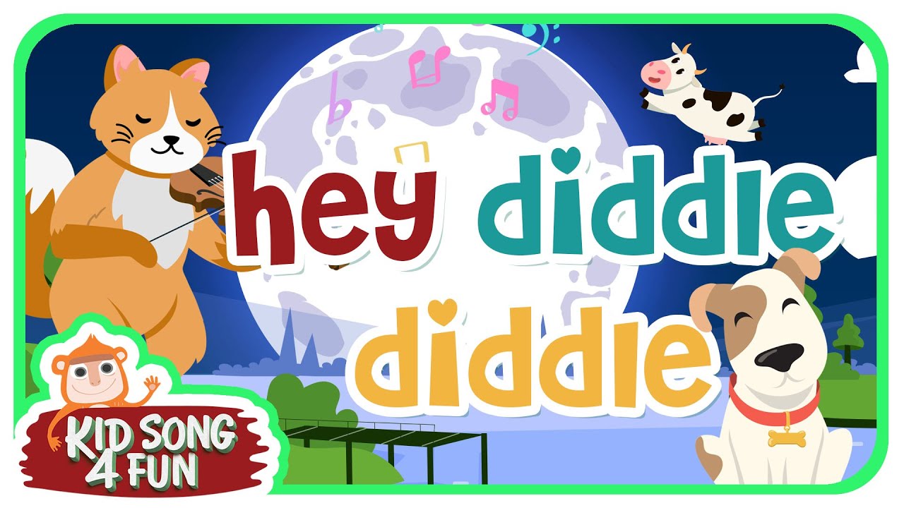 Hey Diddle Diddle | Kid Song with Lyrics | English Nursery Songs - YouTube