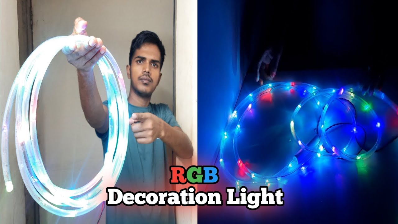 घर पर RGB Decoration Light Diwali के लिए कैसे बनायें Using a water ...