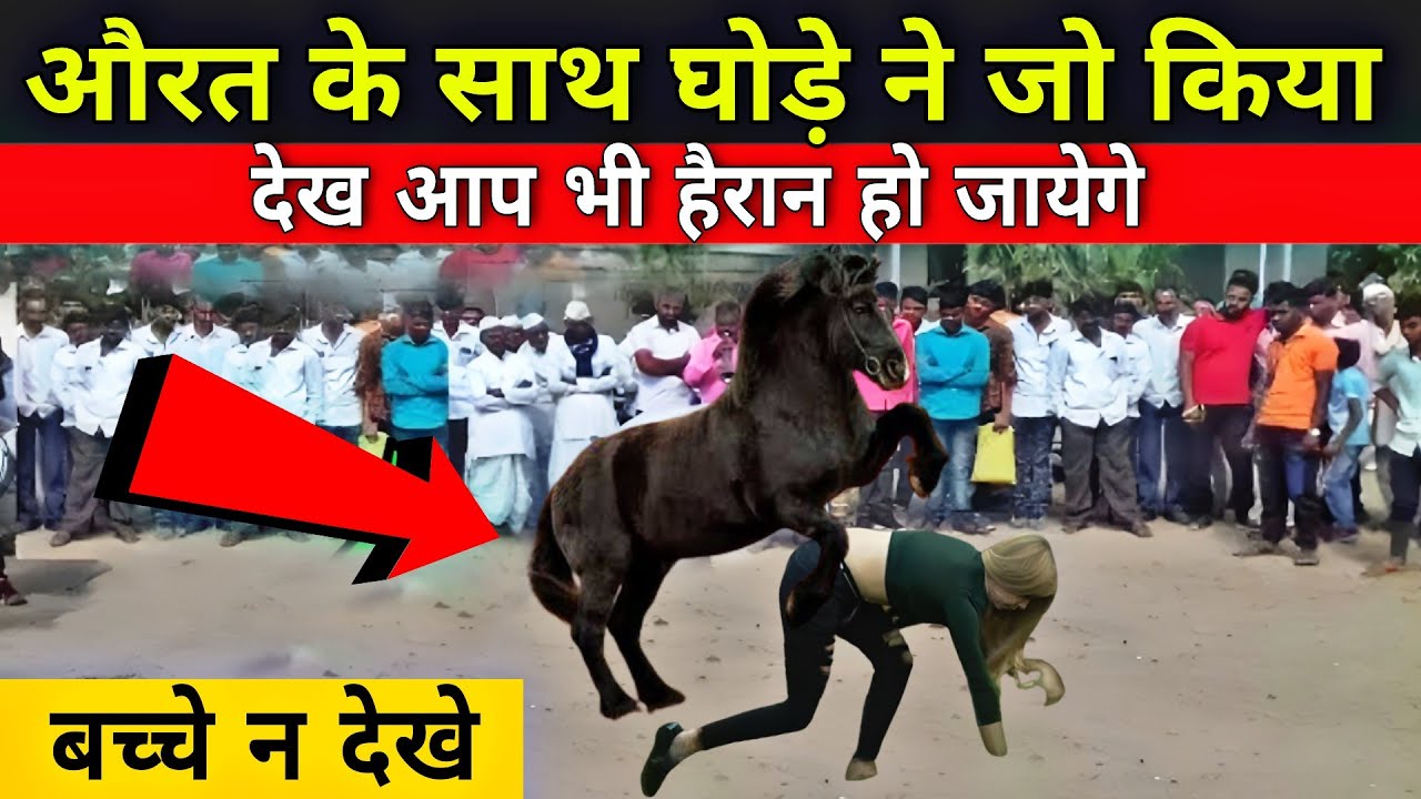 औरत के साथ घोड़े ने जो किया देख आप भी हैरान हो जायेगे | Ghode Ne Ladki ...