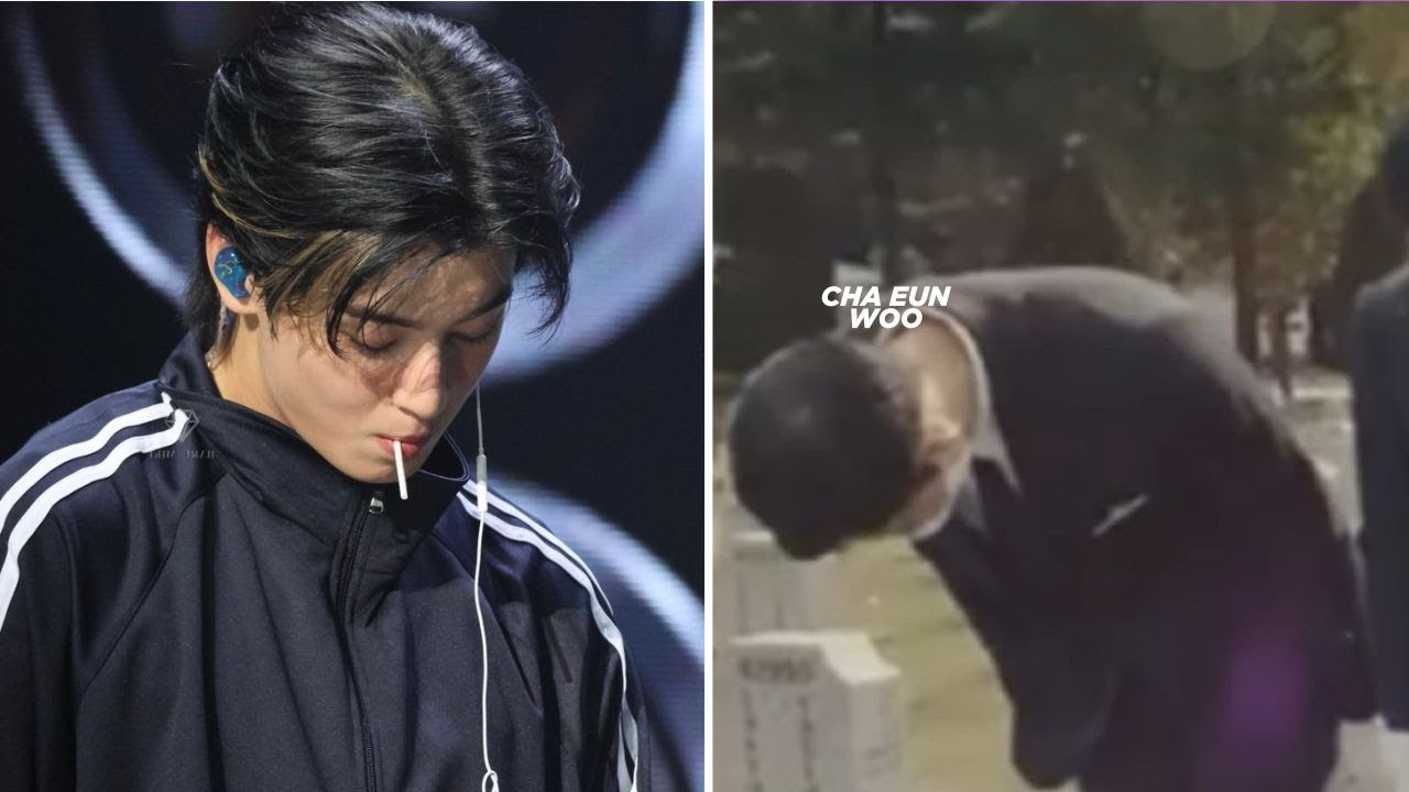 a touching moment when cha eun woo visited the grave of Moonbin ASTRO ...