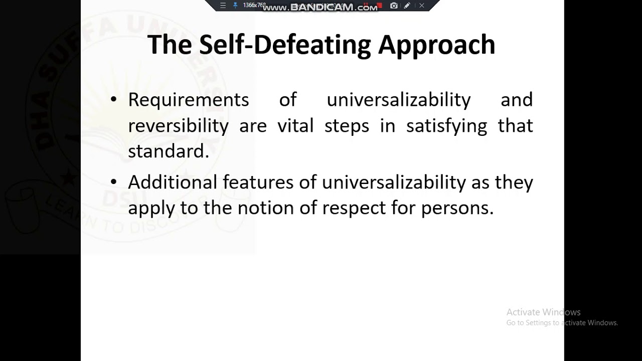 Universability Reversibility In Self Defeating Approach Engineering Ethics Chapter 3 Part 4 universability-reversibility-in-self-defeating-approach-engineering-ethics-chapter-3-part-4