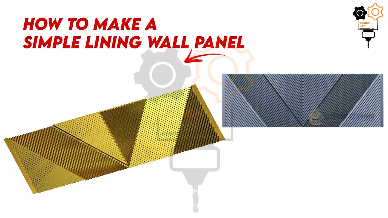 How to Create a Simple Lining Wall Panel | ArtCAM 2018 | CNC Wood ...