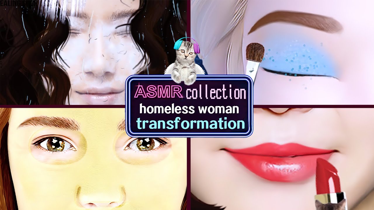 [ASMR] collection of transformations of homeless women in the old ...
