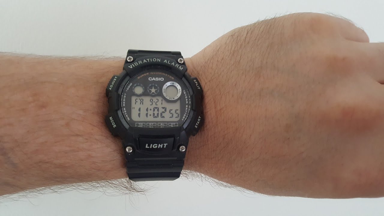 Unboxing Casio watch w735h-1avef - YouTube