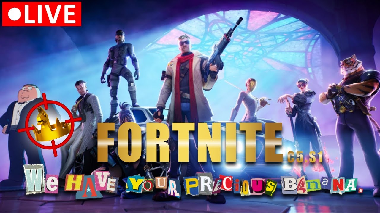 🔴Fortnite [LIVE] Playing With Subs. Chapter 5 Crown Hunt. Come Say Hi ...