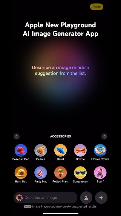 Apple New Playground Ai Image Generator App #ai #apple #playground #update #ios18 #features # ...