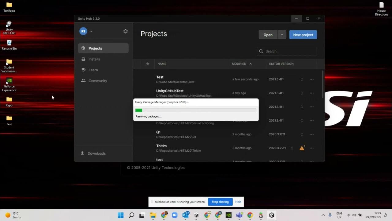 Quick guide to setting up Unity project in GitHub - YouTube