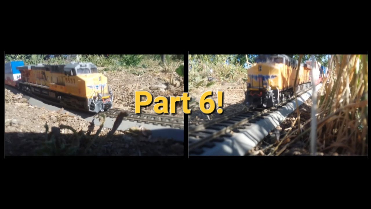 Running HO Union Pacific Trains Outdoors!(Part 6) - YouTube
