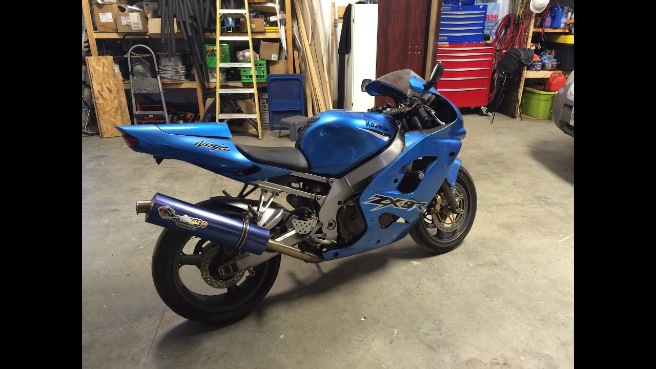 Picked up an '03 ZX9R, and finished the Escape - YouTube
