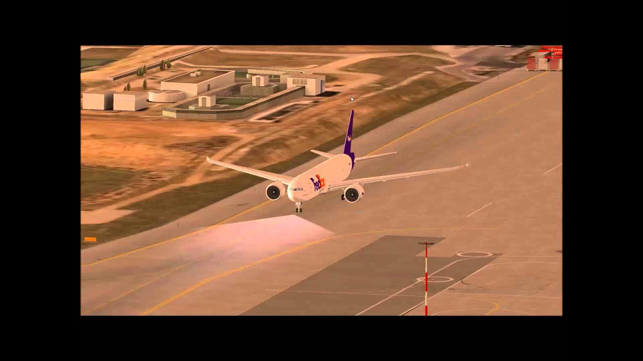 Fedex B777F Morning Take off From Athens - YouTube