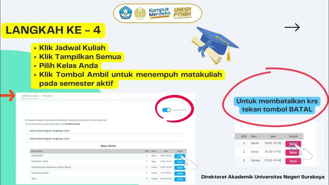 Tutorial KRS Mahasiswa Universitas Negeri Surabaya - YouTube