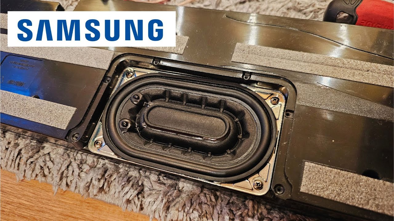 Oval woofer! | Samsung 2.1 QLED TV Speaker System (TEST) - YouTube