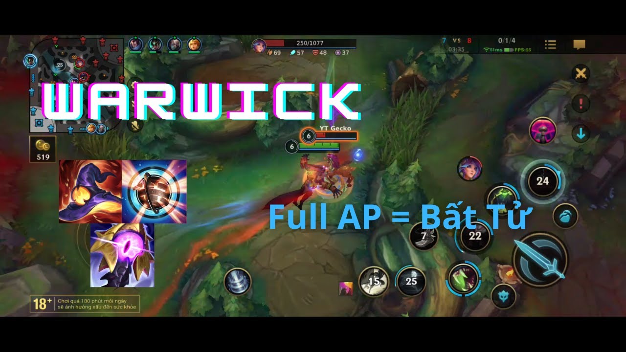 [LMHT Tốc Chiến] Warwick Full AP Bất Tử Trong URF - YouTube