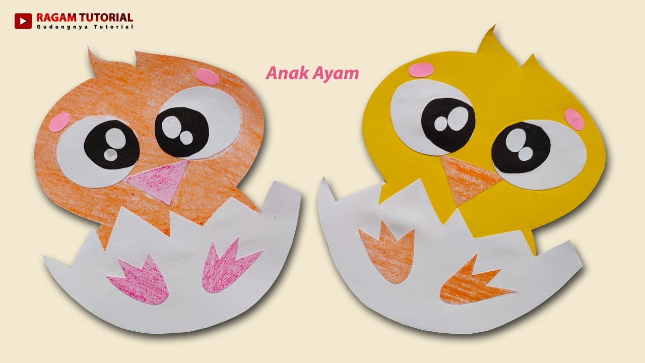 DIY Kerajinan Lucu - Membuat Anak Ayam Yang Menetas dari Kertas Origami ...