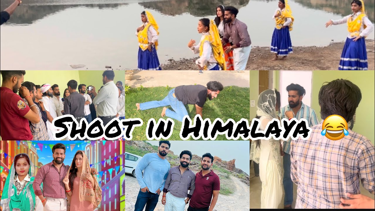 Shoot in Himalaya | Pradeep Bhati vlog song | Shoot time police | Dj ...
