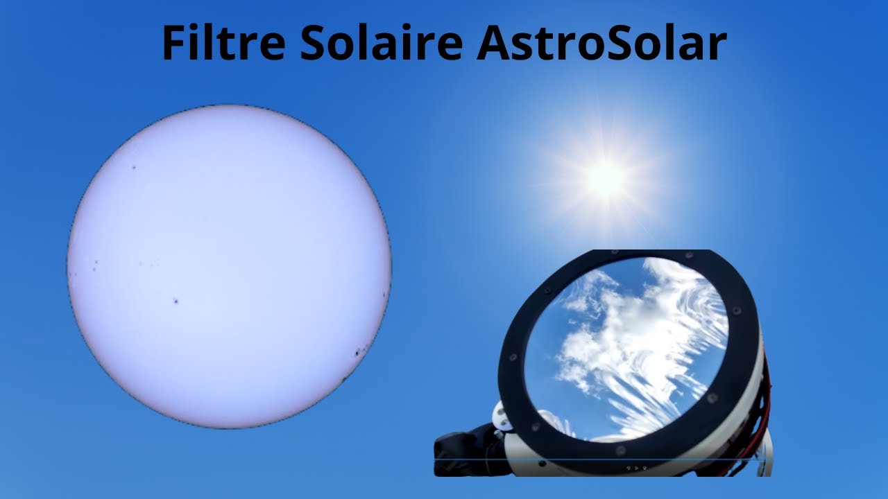 Support filtre solaire Astrosolar pour Telescope 200mm - YouTube