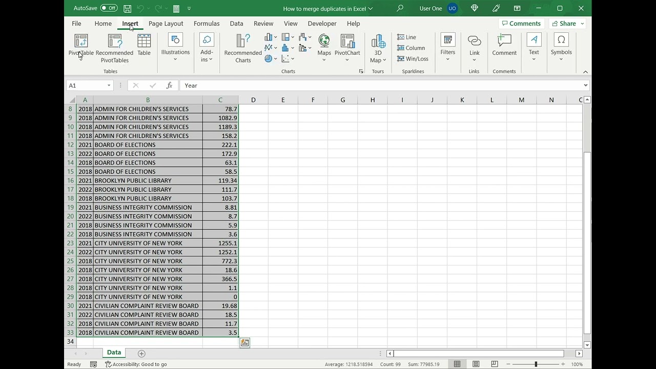 How To Merge Duplicates In Excel YouTube How To Merge Duplicates In Excel YouTube