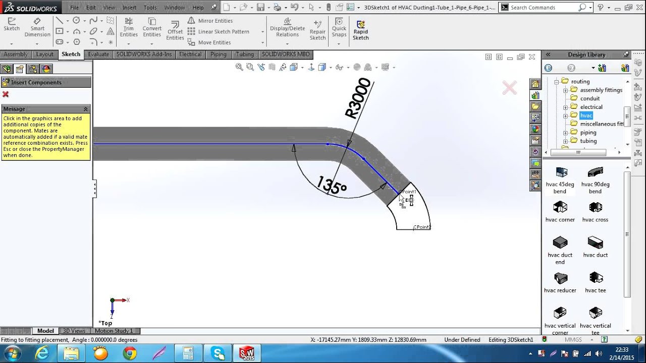 Solidworks Ducting - YouTube