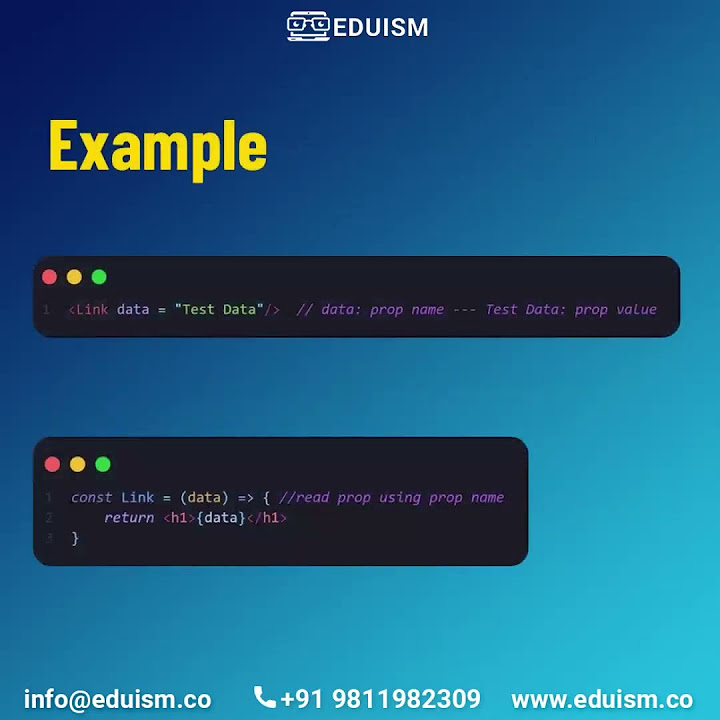 React Props React Reactprops Reactjs Reactjsdeveloper Reactjsforbeginners Programming