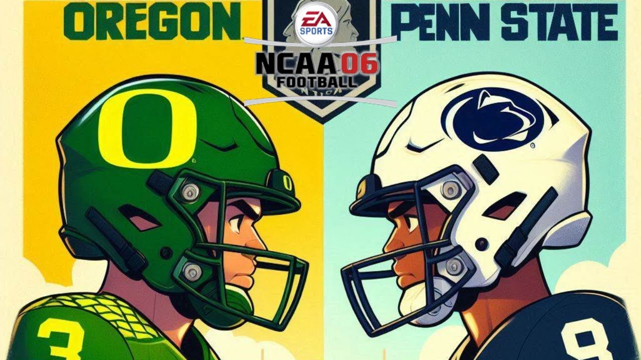 NCAA Football 06 | #1 Oregon vs Penn State | Season 2 Week 6 BIG 10 ...
