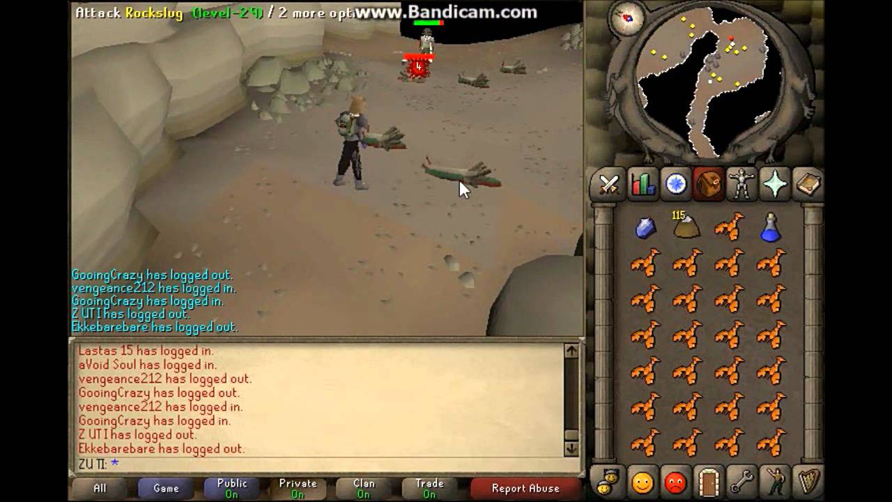 oldschool runescape slayer guide to killing Rock Slugs for 1 def pures ...