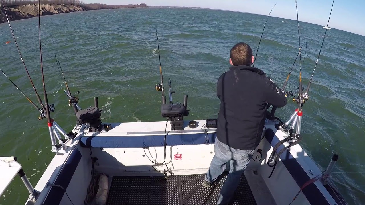 Sodus Bay Brown Trout Fishing April 21 2018 - YouTube